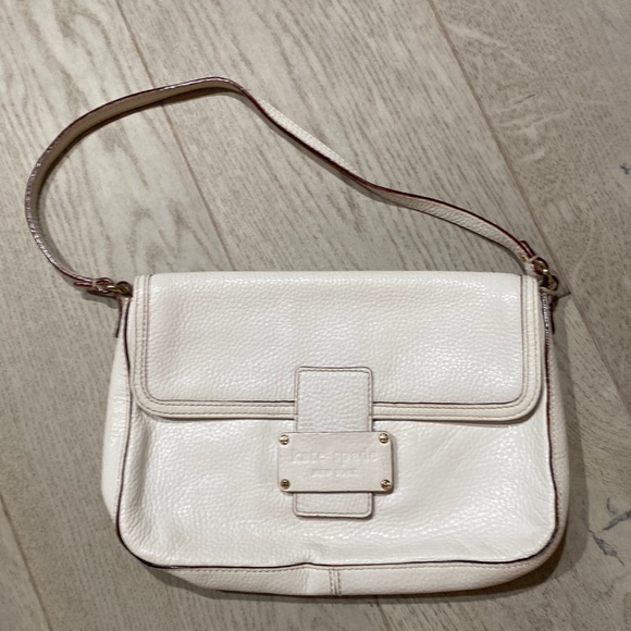 kate spade | Bags | Kate Spade White Leather Baguette Bag | Poshmark